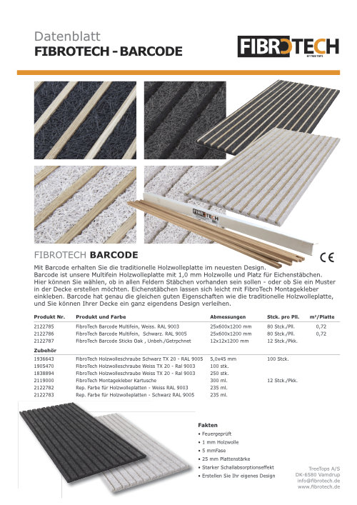 Produktinformation - Fibrotech